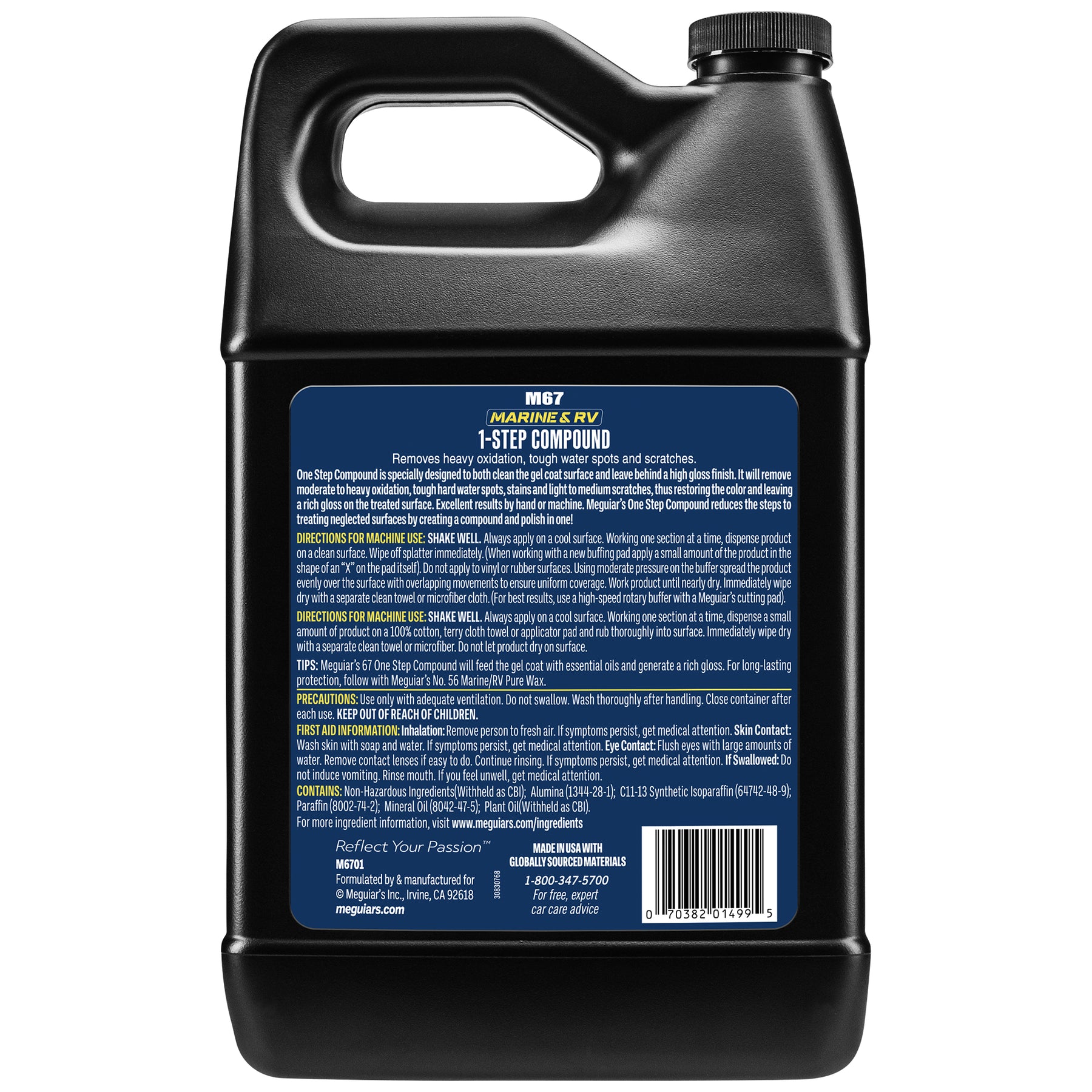 Meguiar's Marine/RV One Step Compound, #67 - 1 gal.